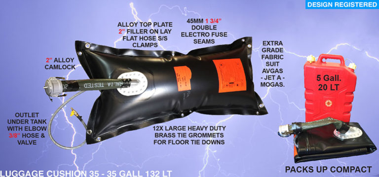 TurtlePac | Flexible Bladder Tanks for Airplanes